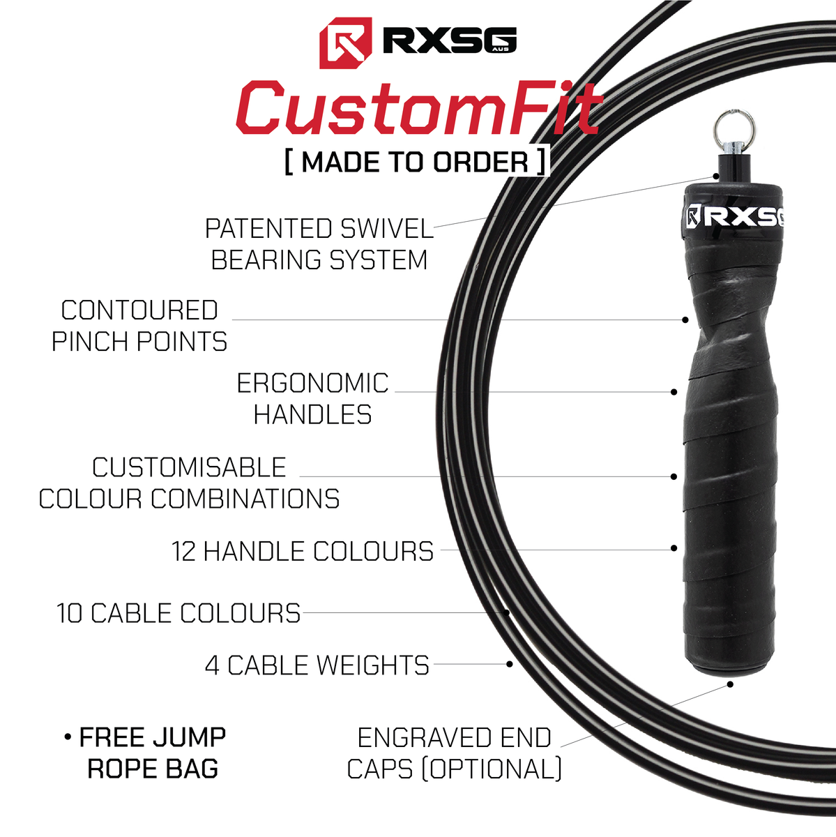 CustomFit Rx Jump Rope – Rx Smart Gear Australia