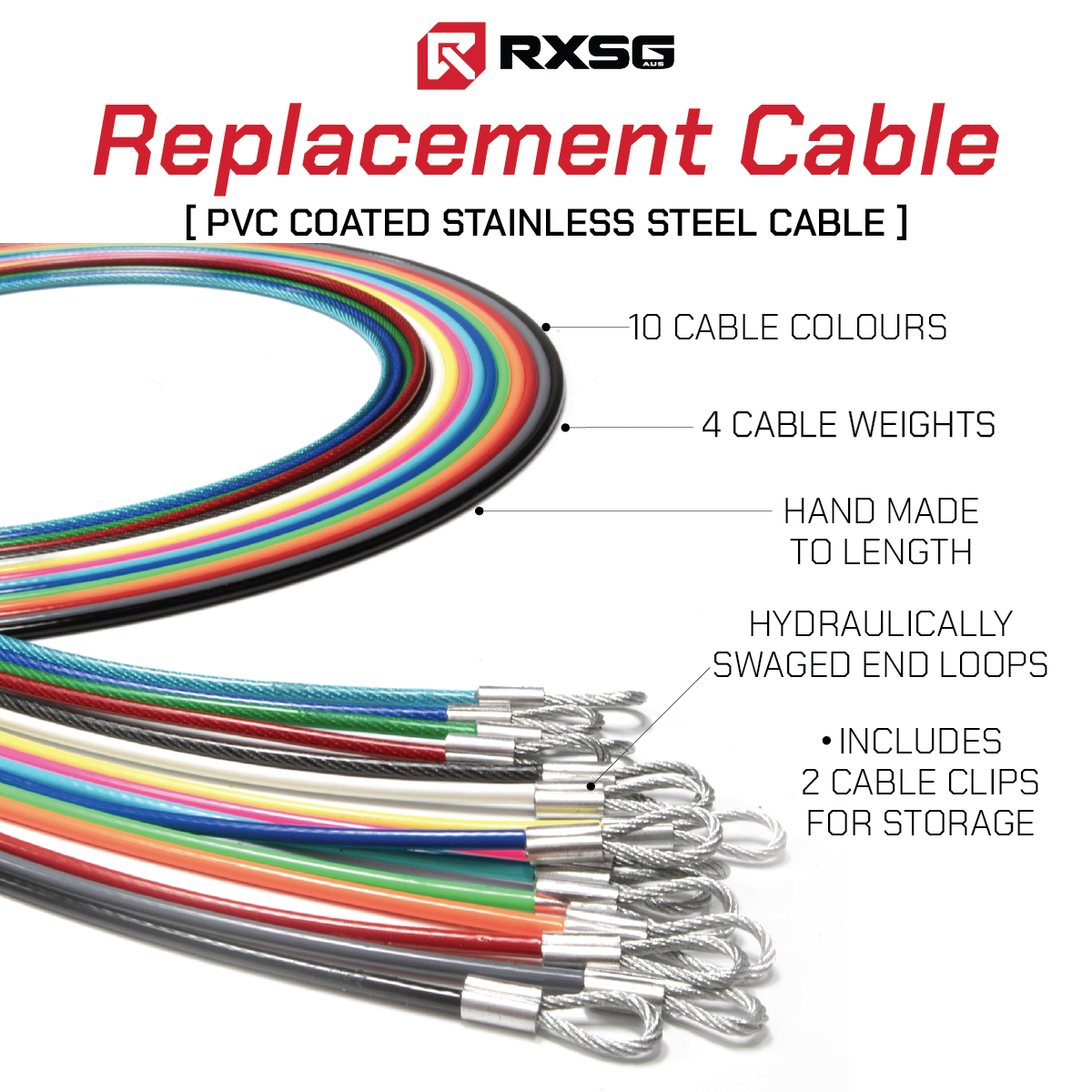 Coated Replacement Cable – Rx Smart Gear Australia